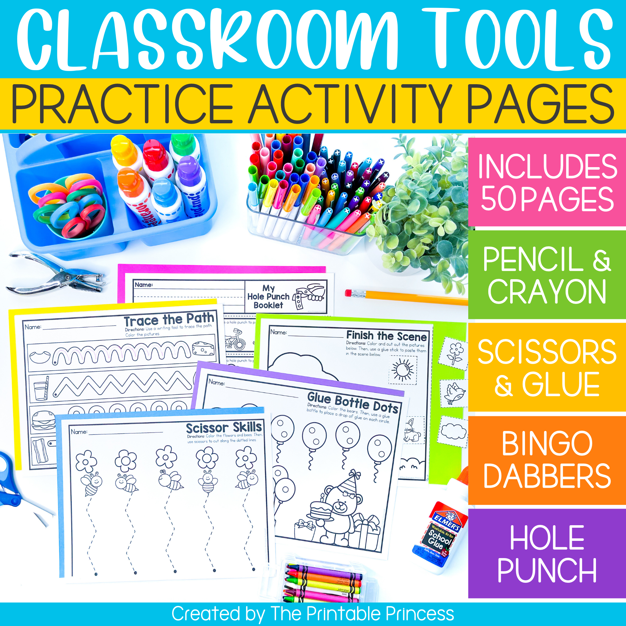 cutting practice coloring pages